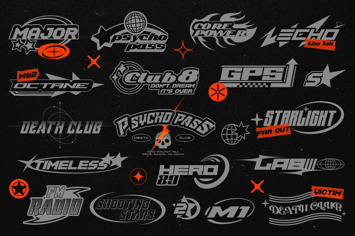Y2K Titles, an Object Graphic by Pixflow