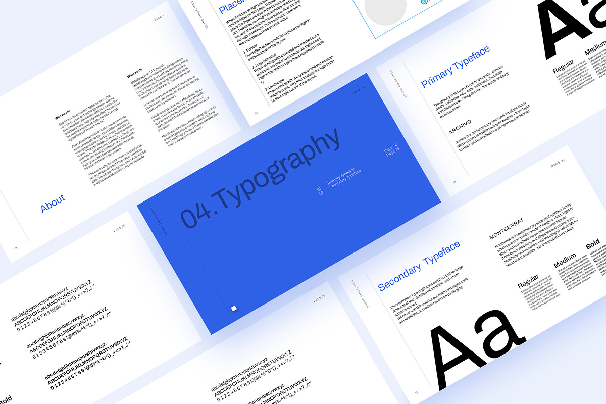 Blue | Brand Guidelines Template, a Presentation Template by ...
