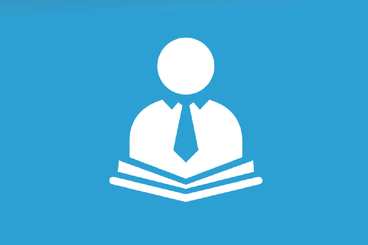 Vector man and open book logo, a Branding & Logo Template by GraphiShop