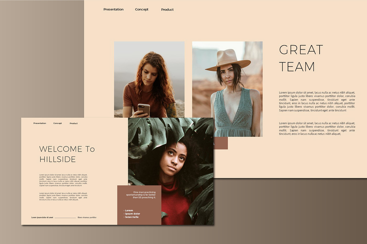 Hillside Powerpoint Template, a Presentation Template by Yo Slide