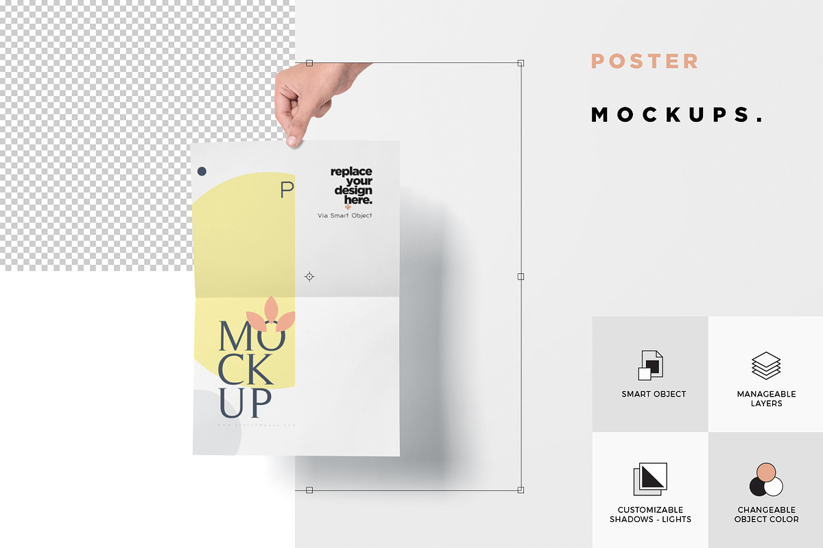 Tabloid Poster Mockups, an Advertising Mockup by GfxFoundry