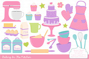 Girls Baking Clipart & Vectors, an Illustration by Amanda Ilkov ...