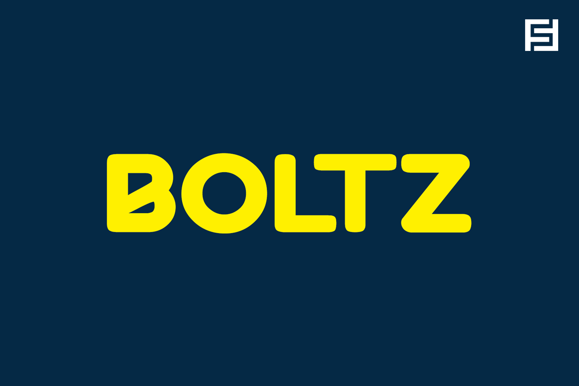 BOLTZ - Unique Display Typeface, a Symbol Font by Designova®
