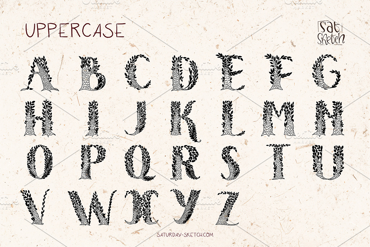 Dark Forest Uppercase Font