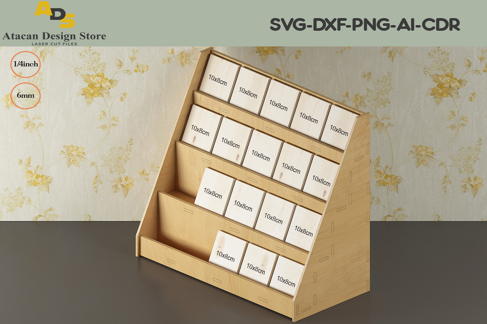 Card Holder Earring Display Stand, a Graphic by AtacanDigital