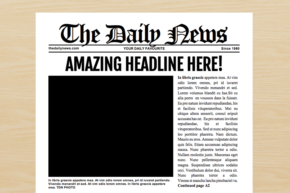 7 Newspaper Style Templates, a Flyer Template by Newspaper Templates