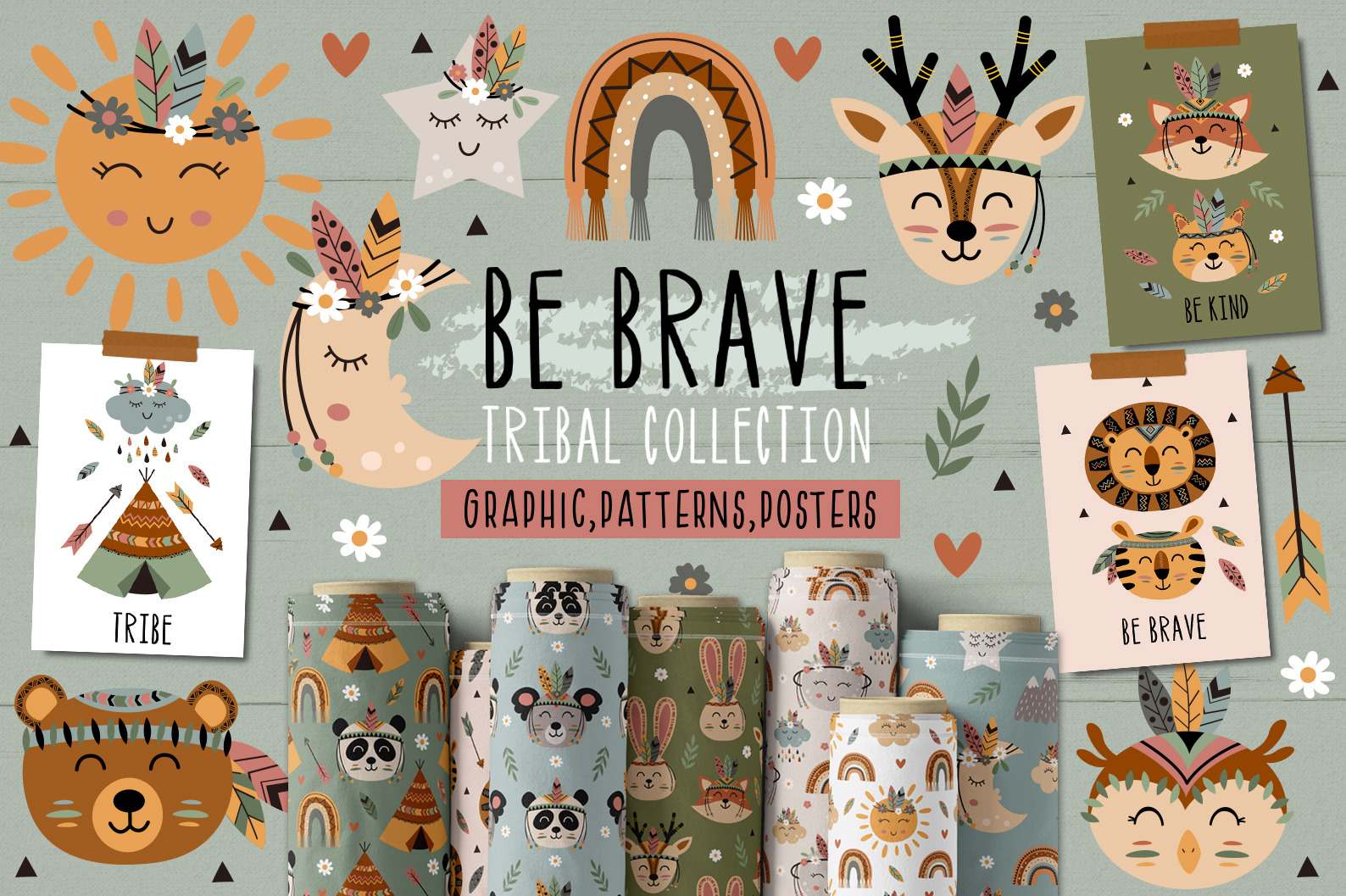 Be brave tribal collection