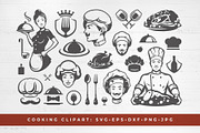 Food Cooking Silhouettes, an Object Graphic by Vasya Kobelev