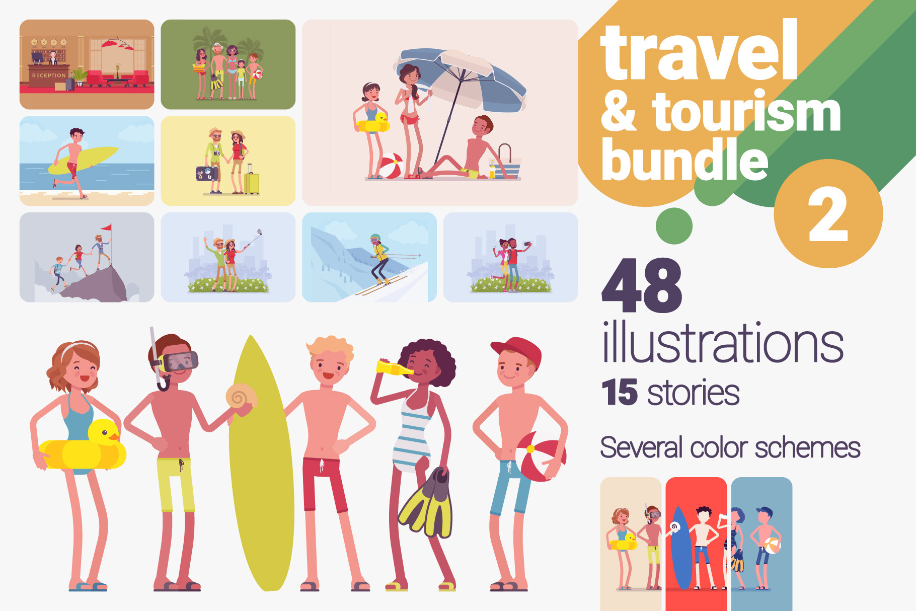 Travel and Tourism Bundle Vol.2, a Person Illustration by Graphic Warehouse