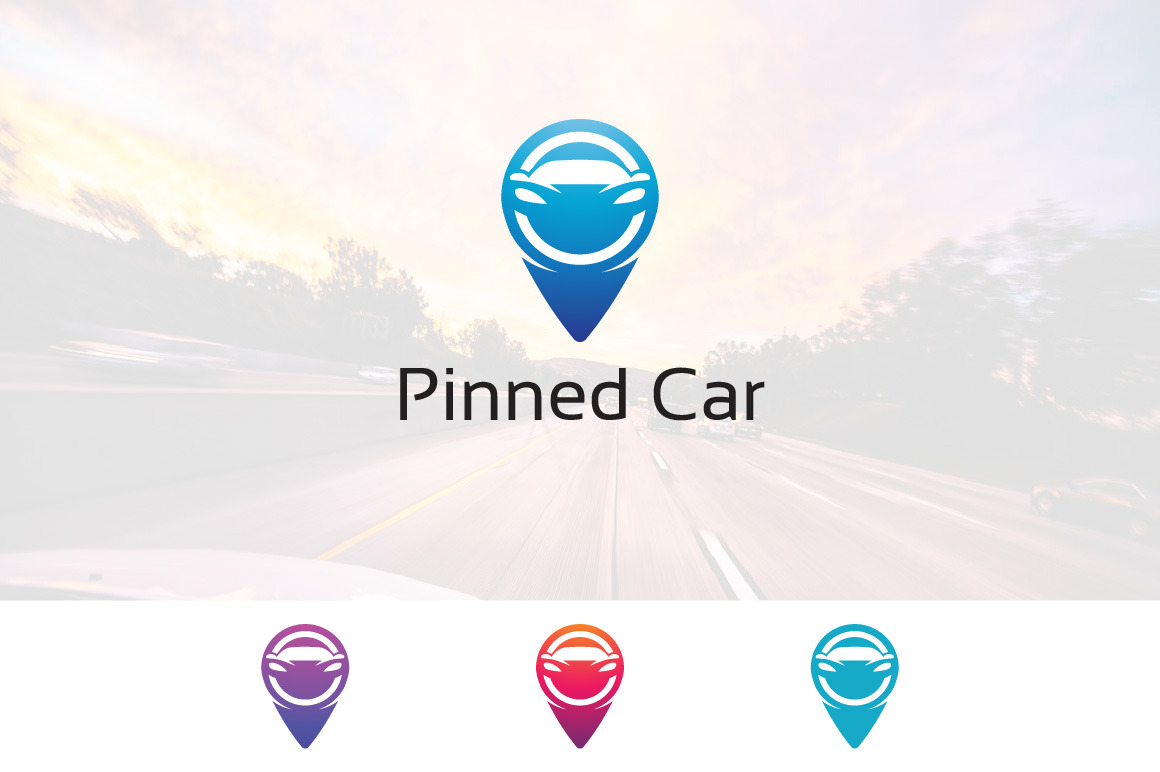 Car Track Pinned Location Logo, a Branding & Logo Template by jongcreative