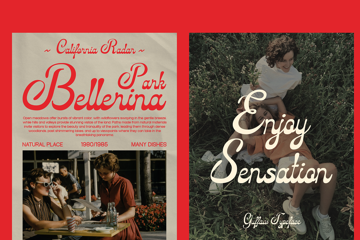 Guffaw - Classic Script Font, a Script Font by Marvadesign