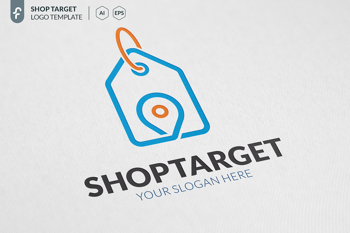 Shop Target Logo, a Branding & Logo Template by ft.studio