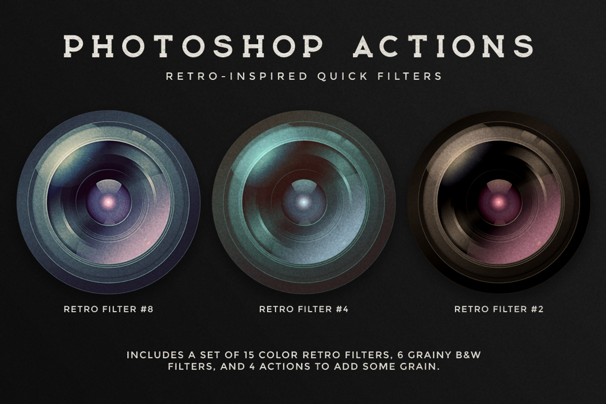 Photoshop Retro Photo Kit, an Action Add-On by MiksKS