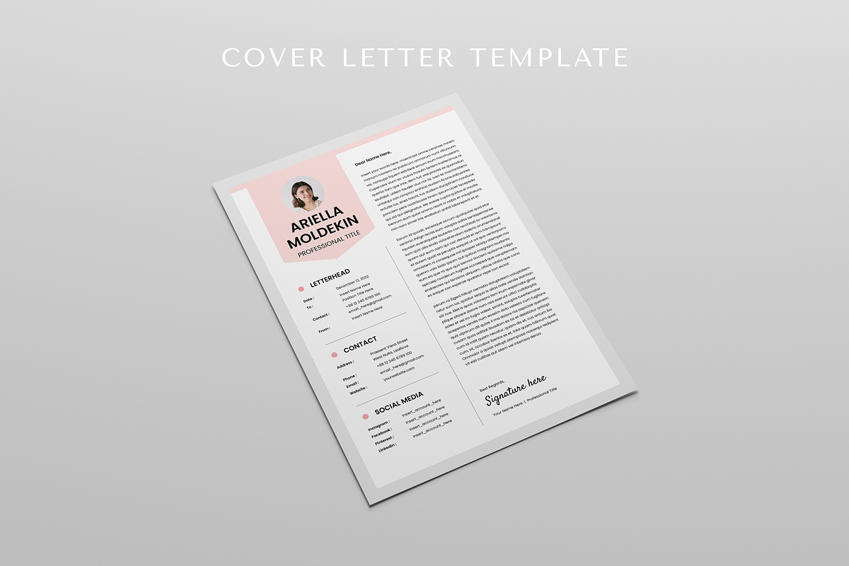 Resume | MS Word & Indesign, a Resume Template by Leaflove