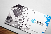 Pixel Business Card, a Business Card Template by GenerousArt | Creative ...