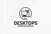 Desktop Logo Template, a Branding & Logo Template by LOGOMAGINE