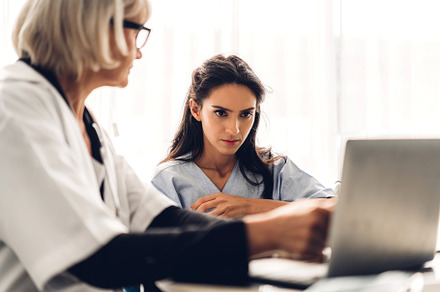 Senior woman doctor wearing uniform with stethoscope service hel, a ...