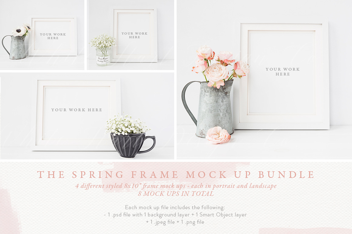 8x10 frame mockup bundle | Product Mockups ~ Creative Market