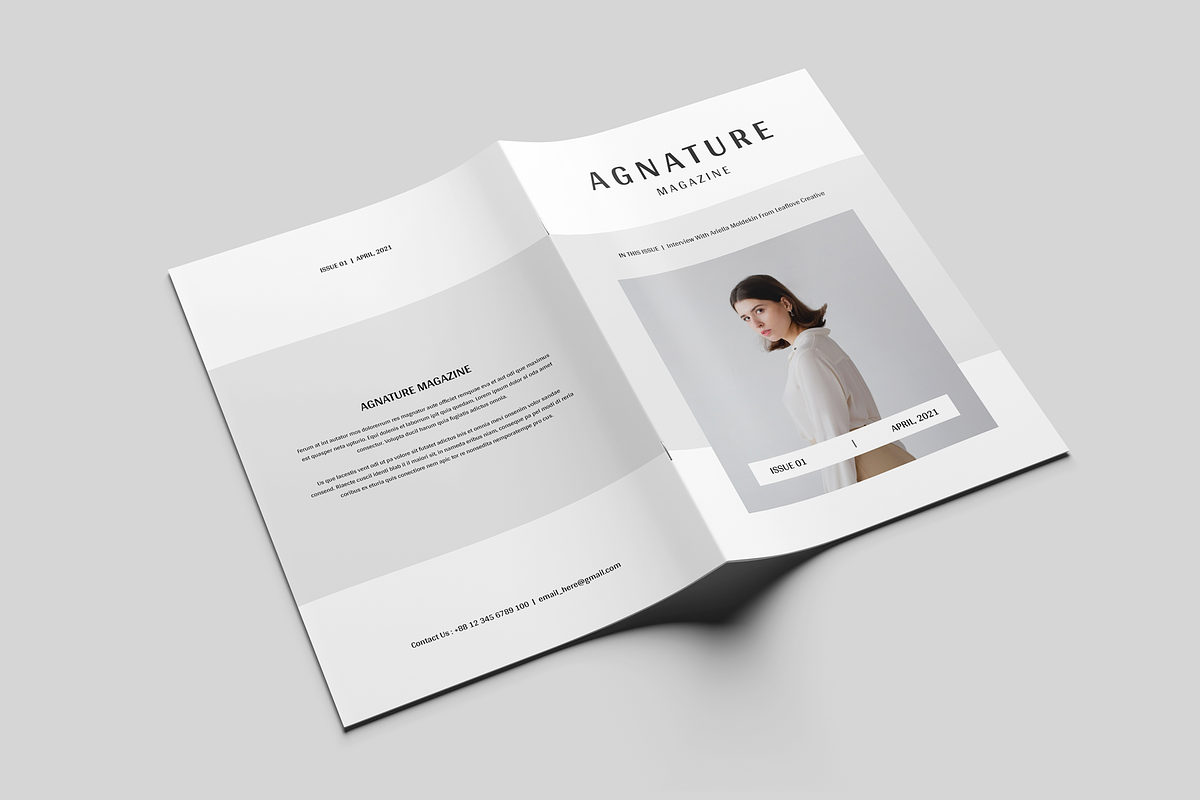 Magazine | MS Word & Indesign, a Magazine Template by Leaflove