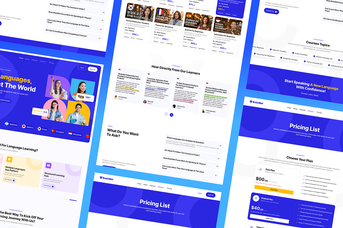 E-Course Website, a Landing Page Template by SLAB! Design