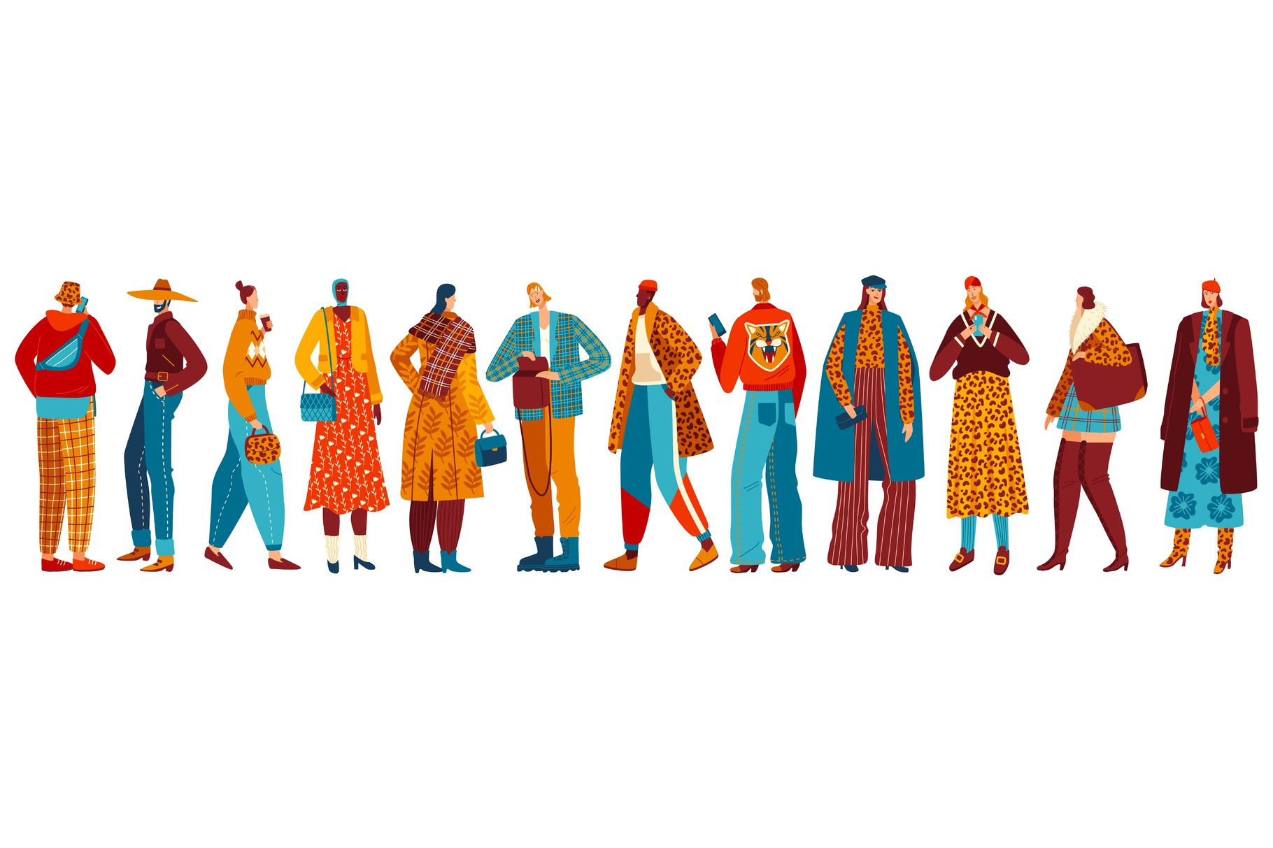 People street style characters, an Education Illustration by ...