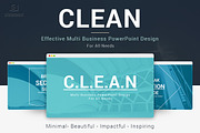 Clean Multi PowerPoint Template, a Presentation Template by SlideSalad ...