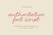 Authoritative - Handwritten Script, a Script Font by Viswell