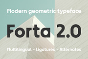Forta - modern, unique typeface