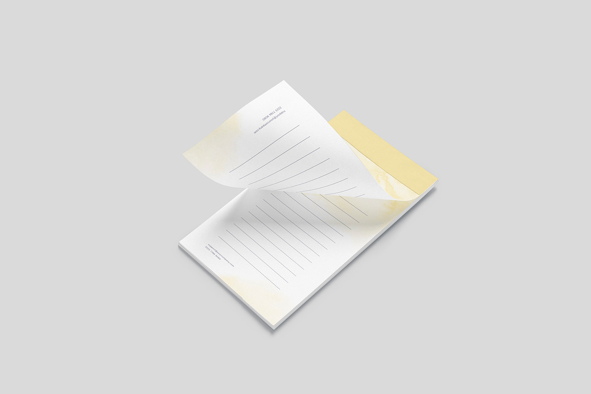 Memo Pad Mockups, a Product Mockup by GfxFoundry