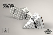 Triangle Cone Box Mockup, a Packaging Mockup by INCDesign