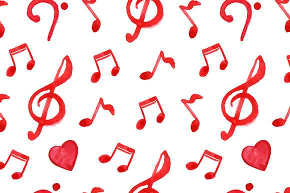 Love music seamless pattern vector, a Pattern Graphic by Art By ...