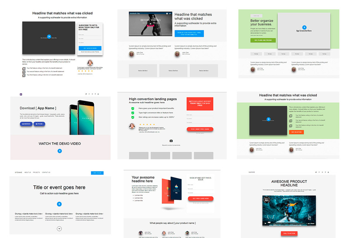 Bootstrap-Starter-KIT-35-templates, a Landing Page Template by Bootstraptor