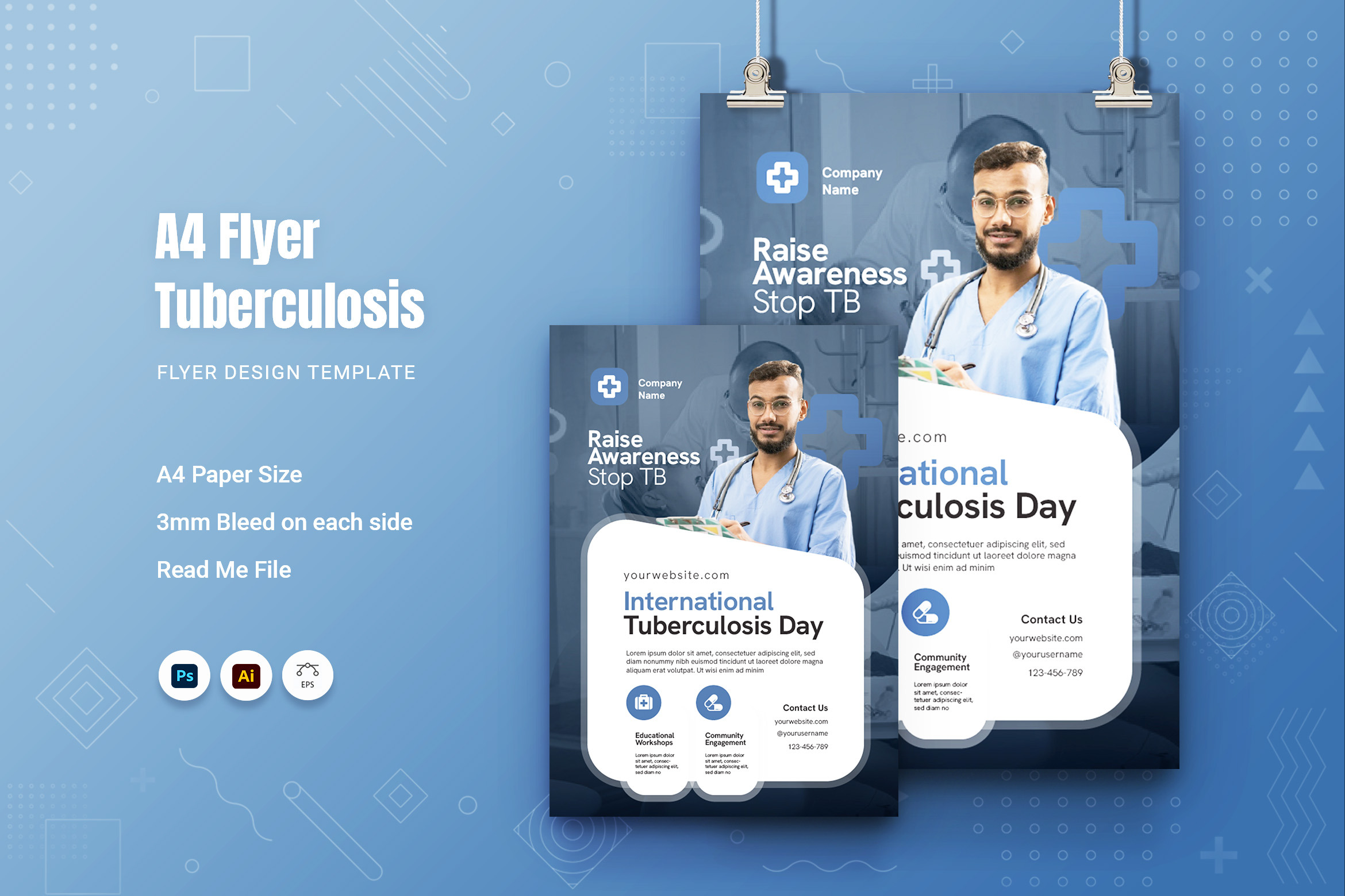 Tuberculosis Day Flyer, a Flyer Template by Fannan Studio