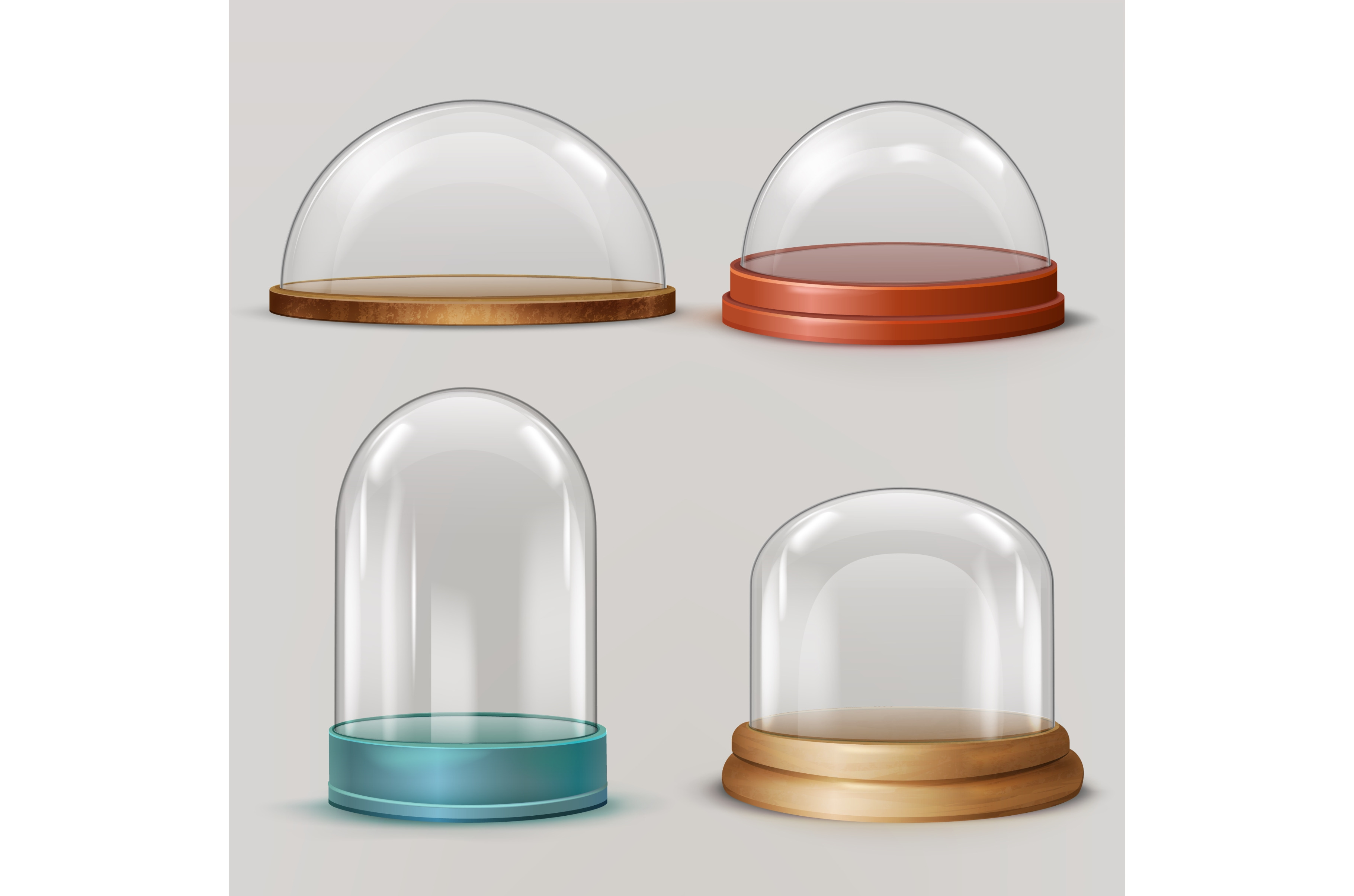 Realistic glass dome. 3d sphere, a Background Graphic by Stock-Smart-Start