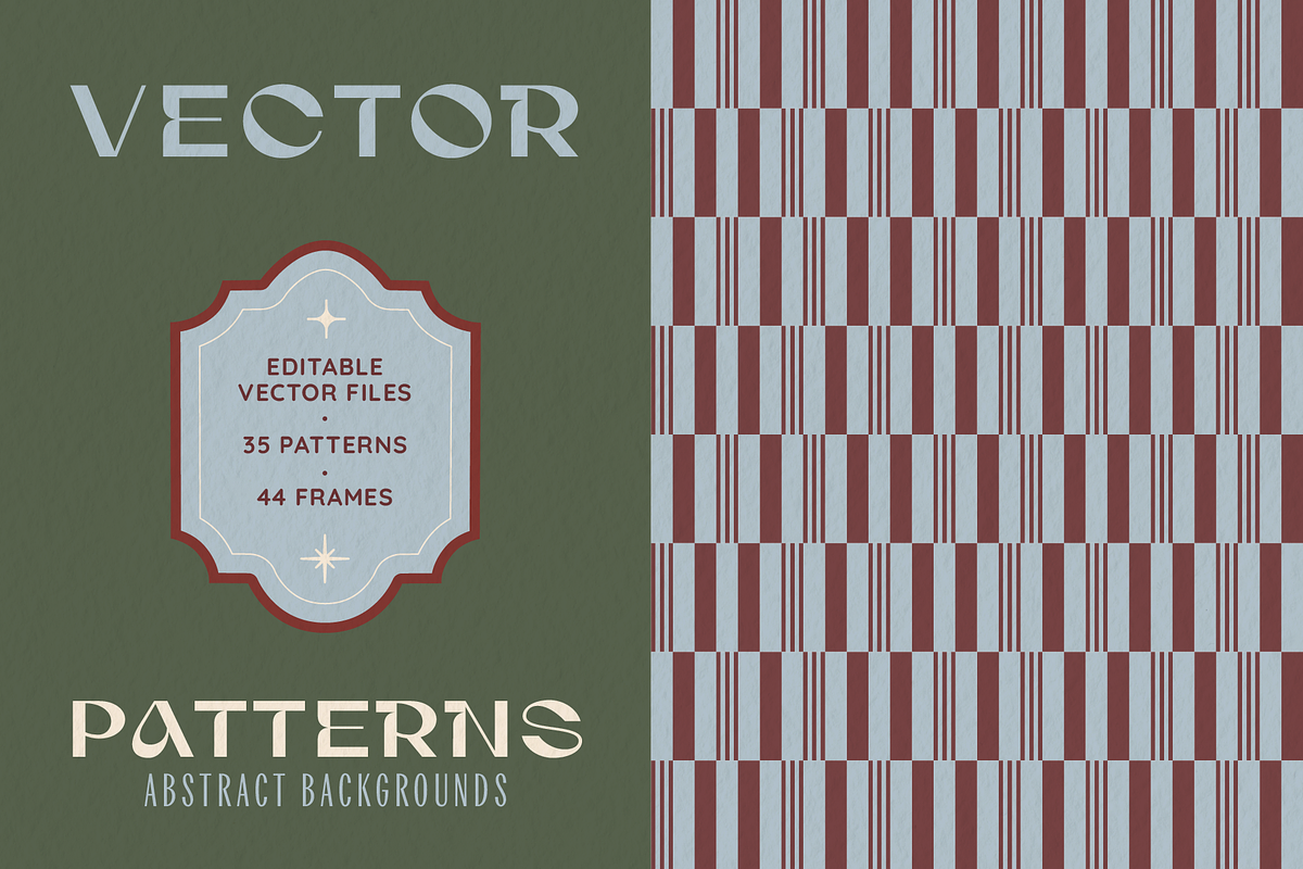Vector frames and patterns, a Graphic by venimo