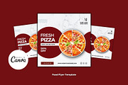 Pizza Fast Food Canva Template, a Social Media Template by MK Creatives ...