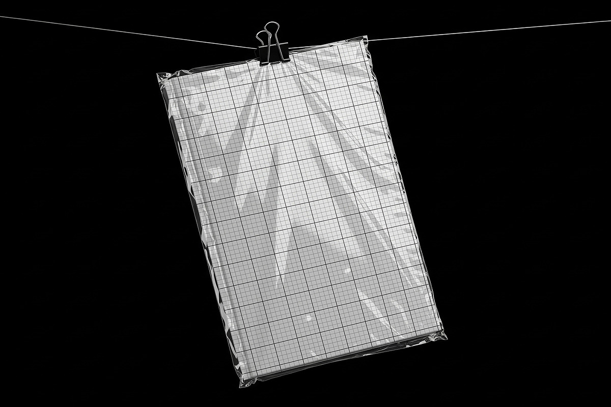 Plastic Book Cover Mockup