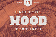 Wood Halftone Textures, a Texture Graphic by GhostlyPixels