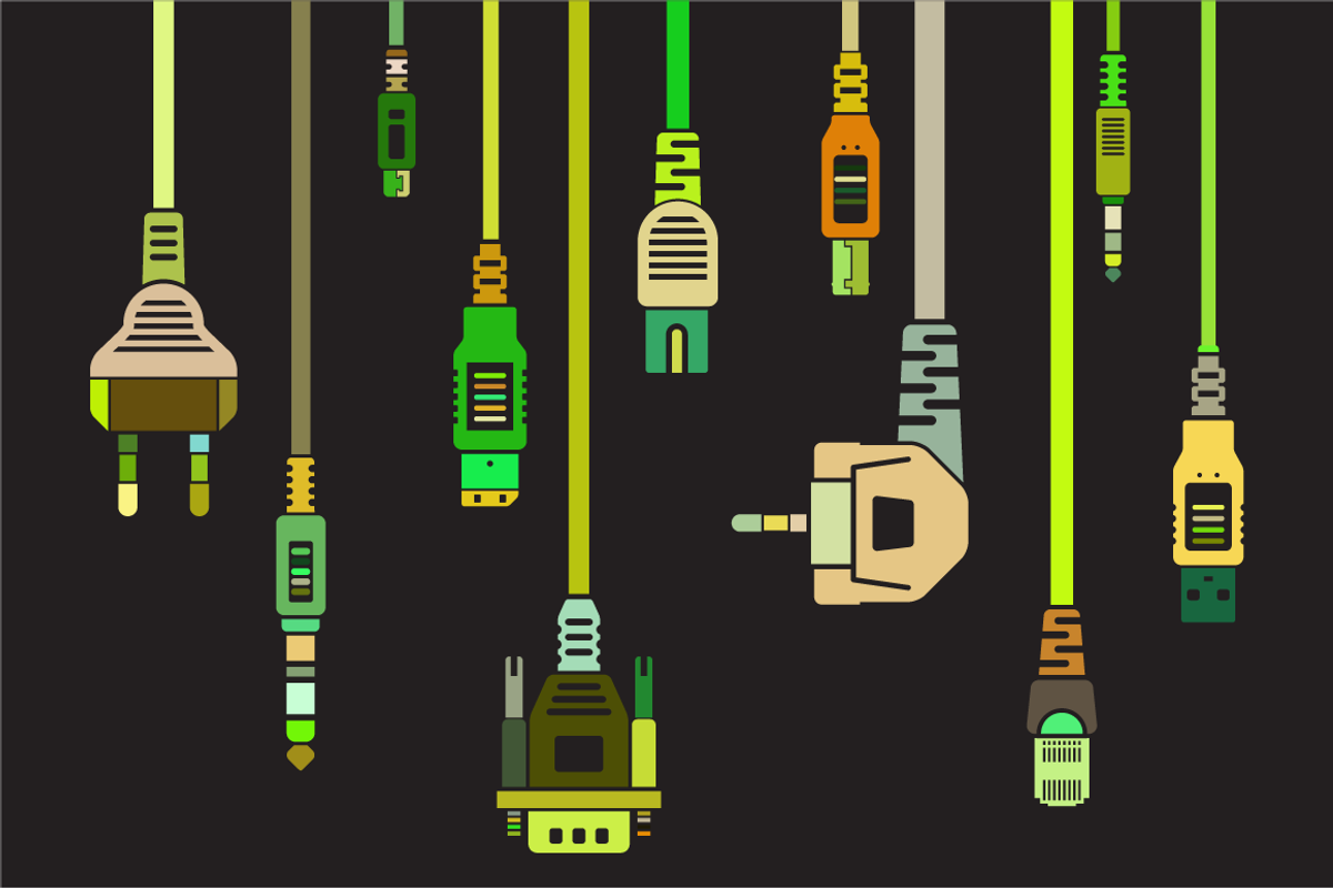cables and plugs, an Object Graphic by vekstok