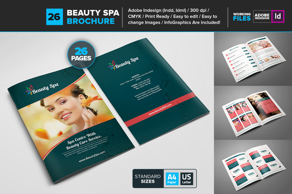 Beauty Spa Booklet Template 26, a Brochure Template by Layout Design