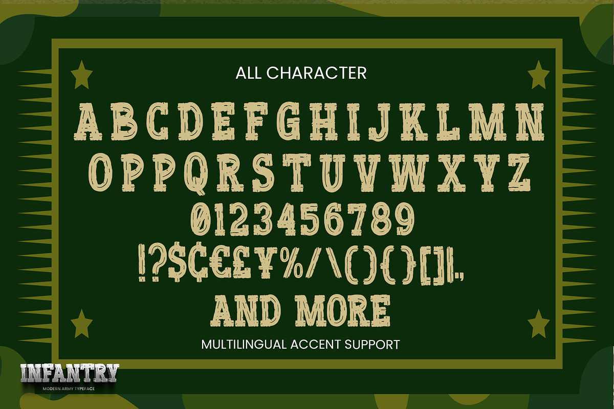 INFANTRY - Modern Army Typeface
