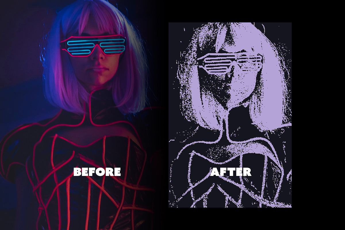 Bitmap Poster Photo Effect, a Layer Style Add-On by Design Squad