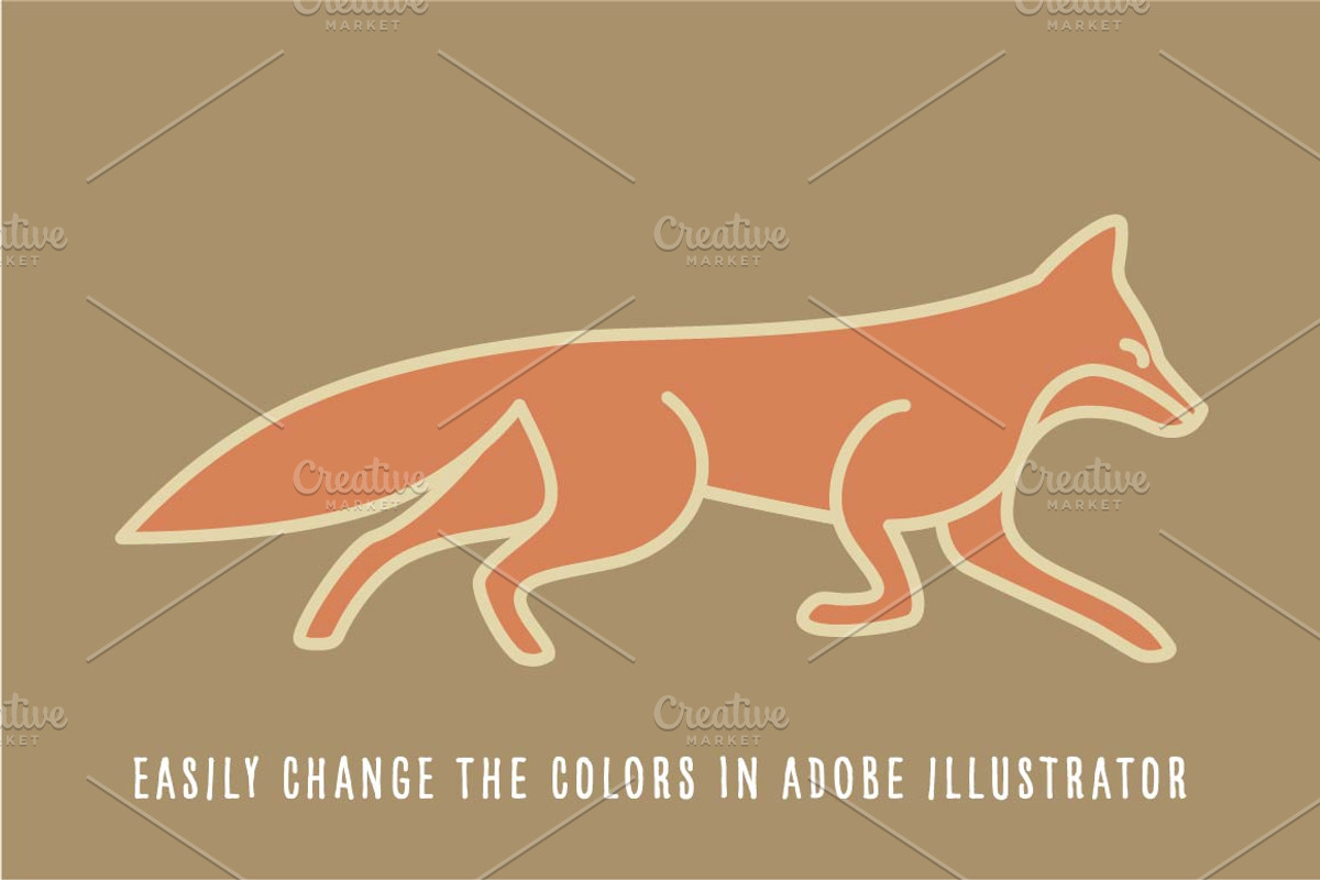 Monoline Animals Volume 1, an Object Graphic by BirDIY Design