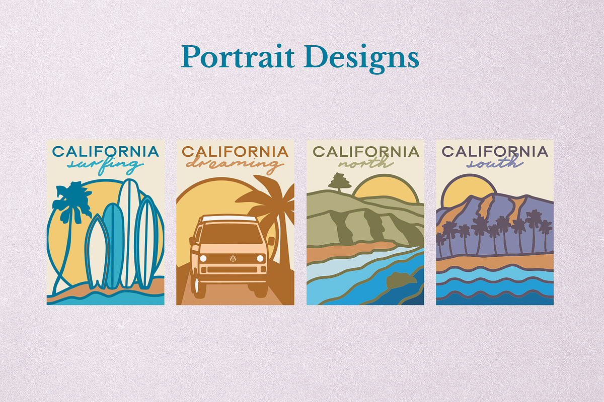 Collection of California Designs | Creative Market