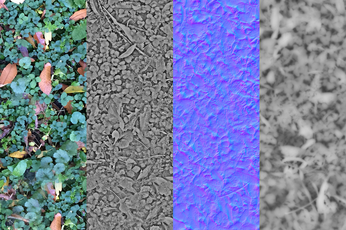 6 Seamless Leaf Material Textures, a Textures & Material 3D Model by ...