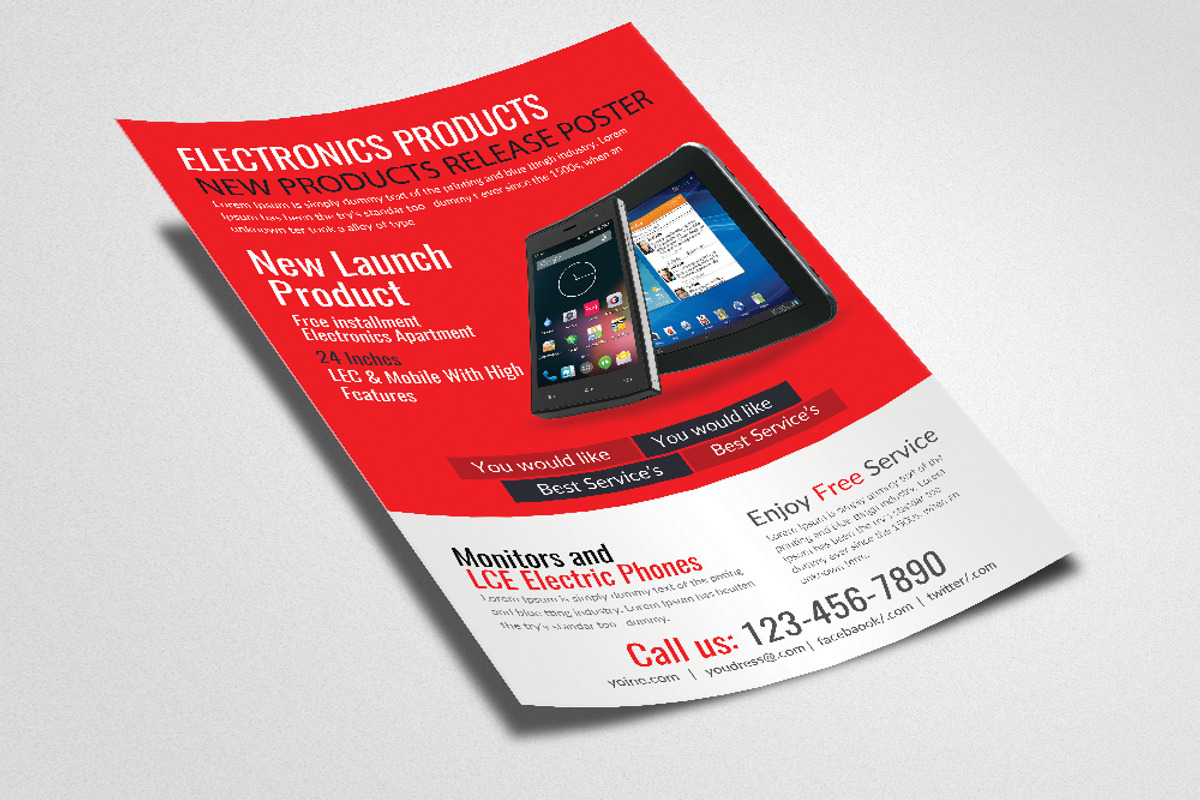 Product Promotion Flyer Template, a Flyer Template by Design Up