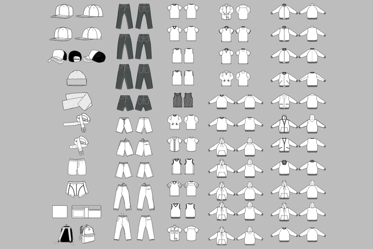 50+ Vector Fashion Templates, a Shirt Mockup by 365GFX