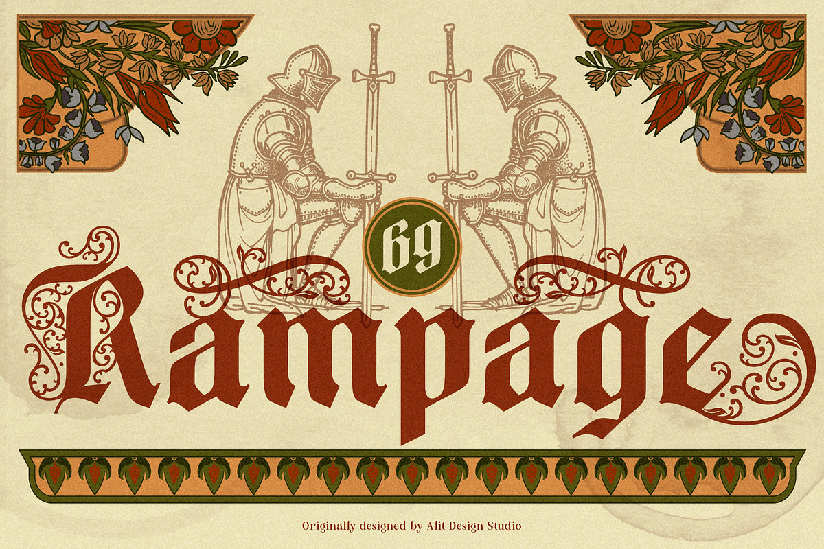 Old Master Typeface, a Blackletter Font by alit design