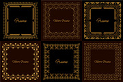 Set of vector decorative frames, a Decorative Illustration by pattern shop