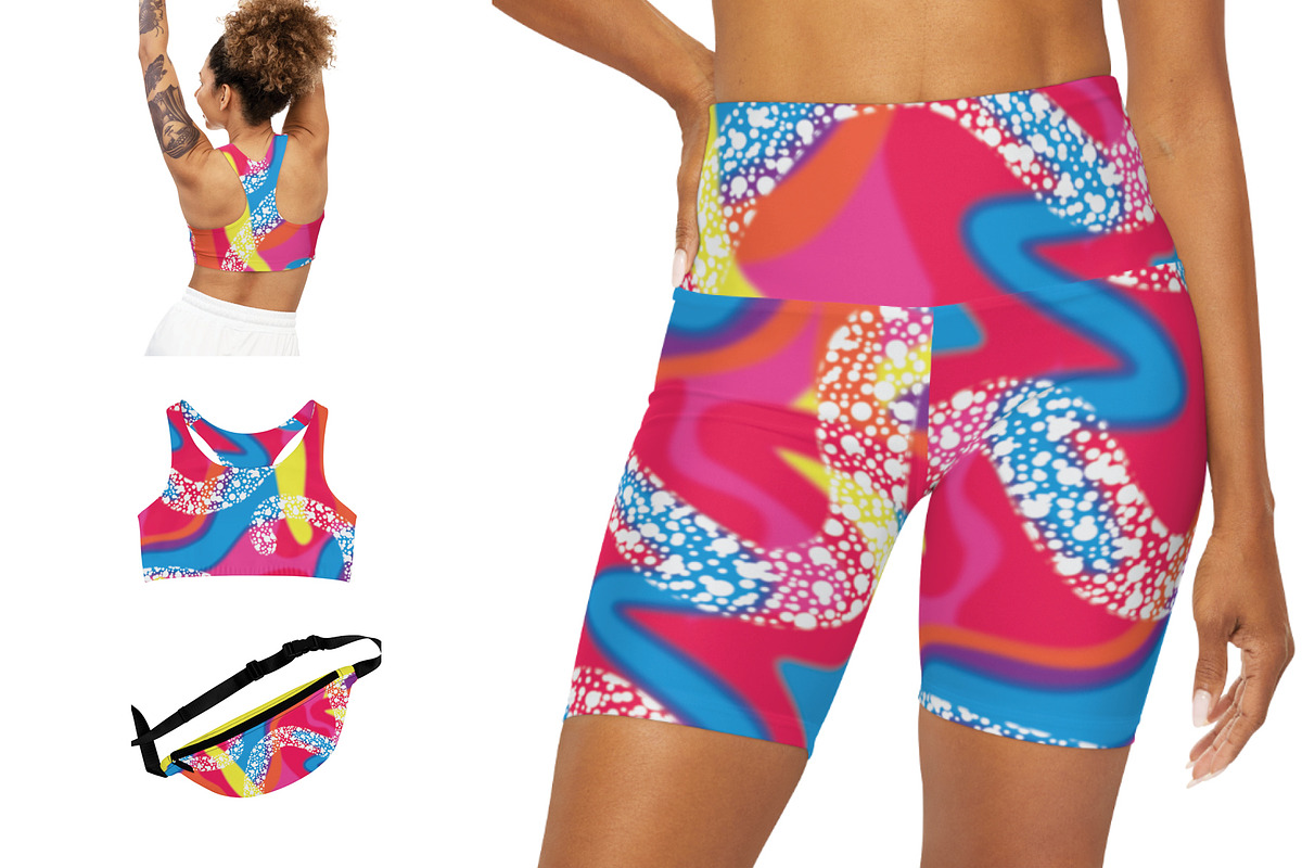 Retro 90s Malibu RollerSkate Pattern, a Pattern Graphic by Addagirl Design